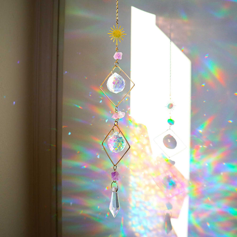 Amethyst Crystal Suncatcher